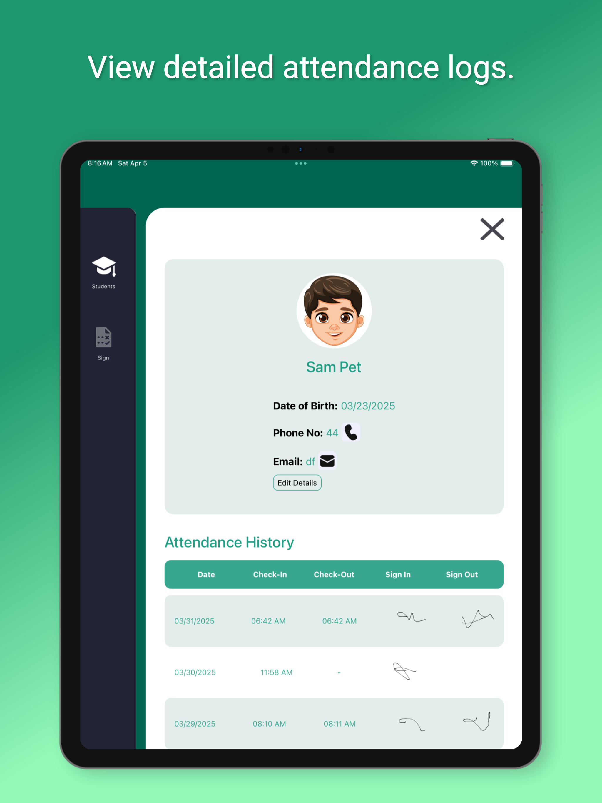 Little Leap Daycare management system